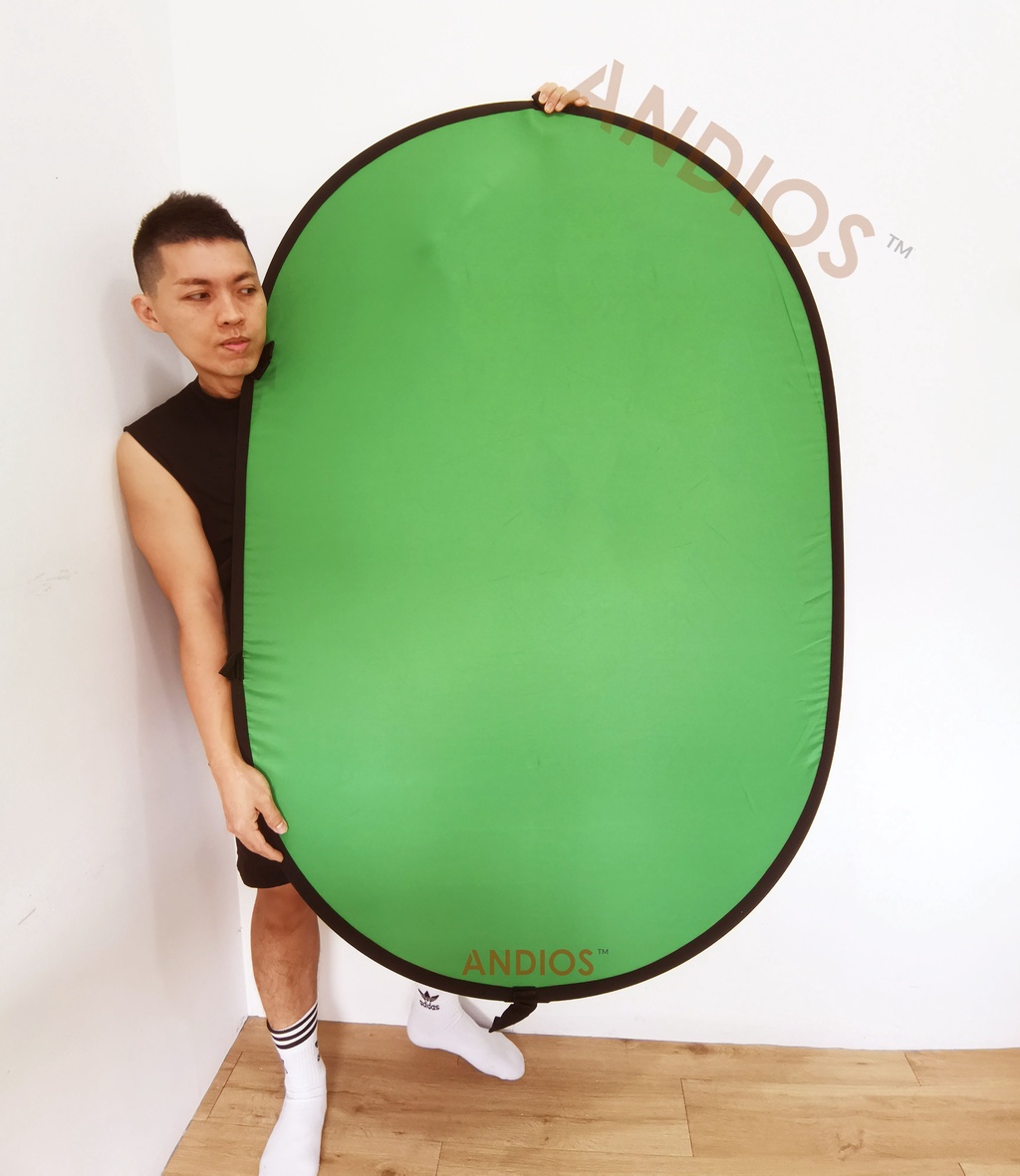 ANDIOS Reflector Green Screen Disc Chromakey Blue Backdrop Gaming 2In1 ...