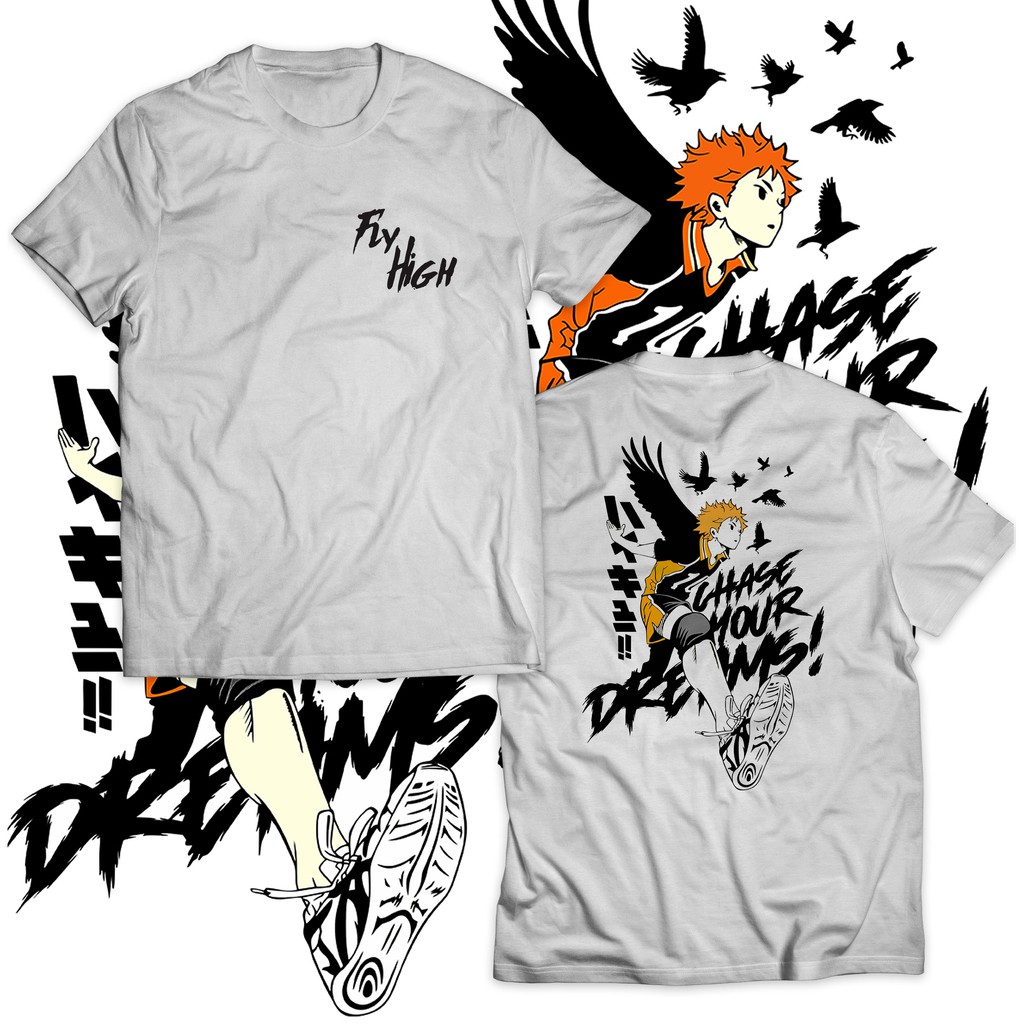 Anime Disto T-Shirt Haikyuu!! - Fly High | Shopee Malaysia