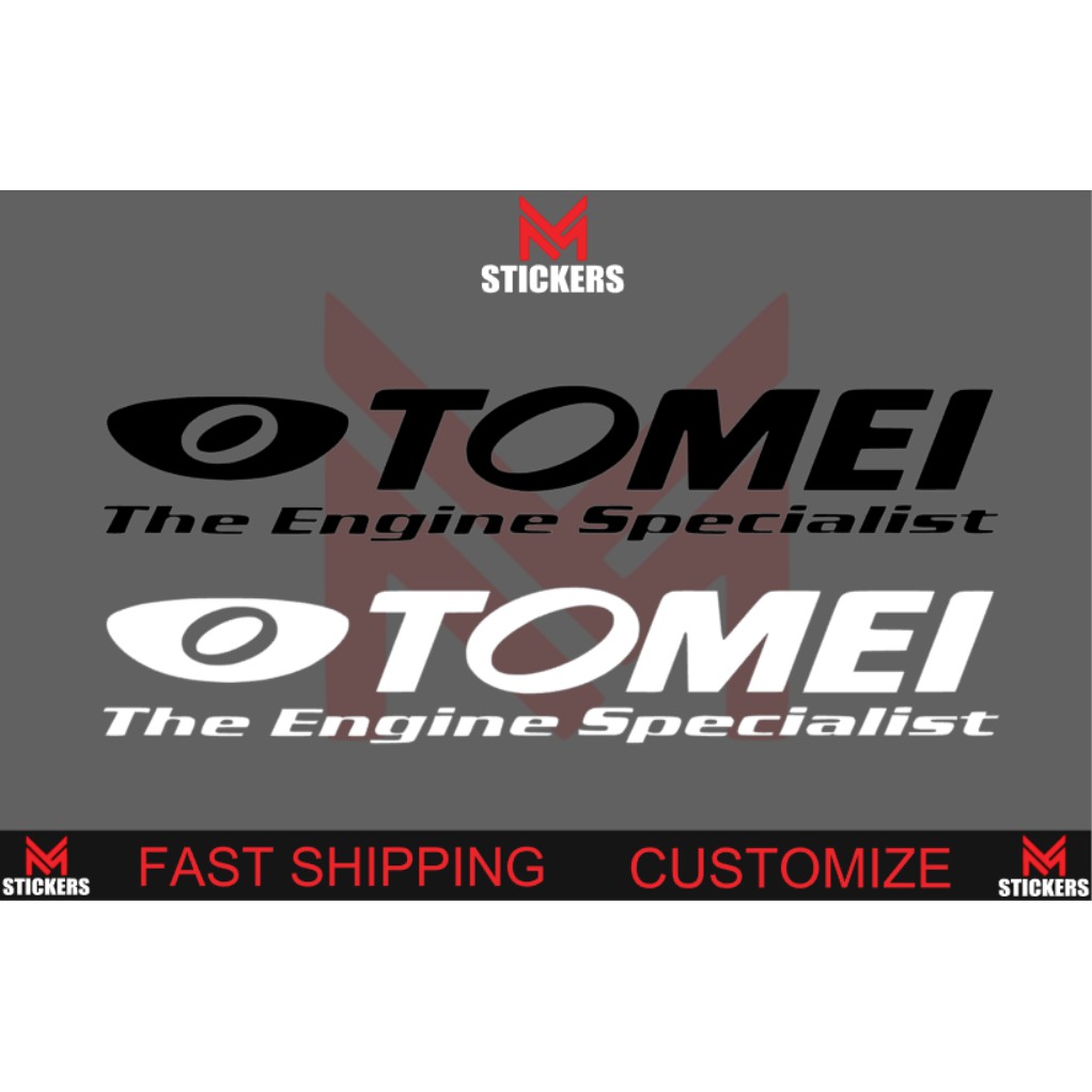 TOMEI CAR STICKER CIVIC CITY HONDA MYVI VIOS TOYOTA NISSAN INSPIRA ...