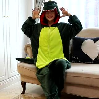 Kigurumi Stitch Pikachu Tiger Dinosaur Cartoon Pajamas Jumpsuits Women Men Hooded Sleepwear ...