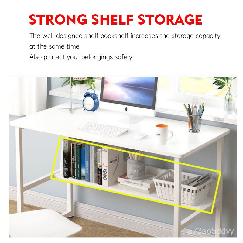 Nordic Study Table Desk Laptop table Computer Table Office Table Long ...