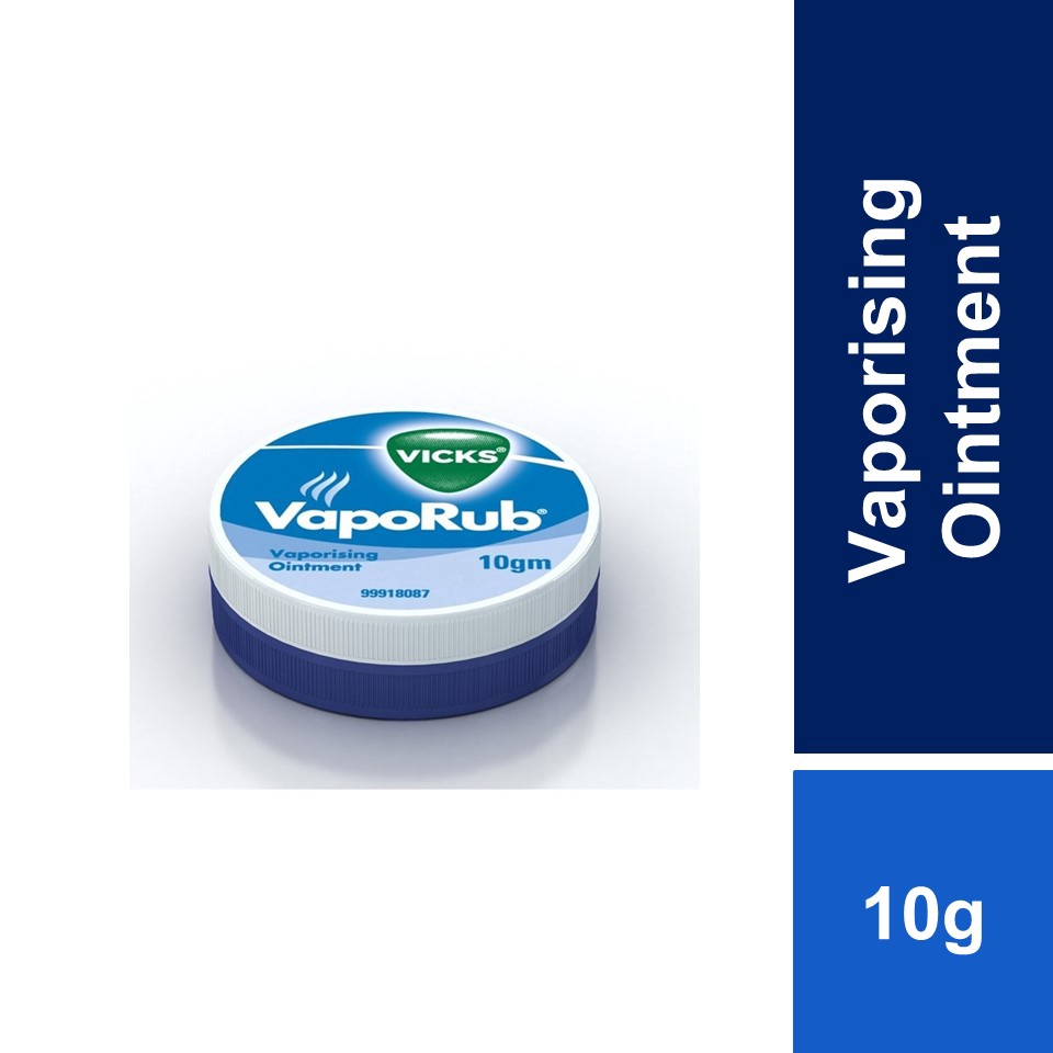 Vicks VapoRub Decongestant Cough Cold Rub 10 gram | Shopee Malaysia