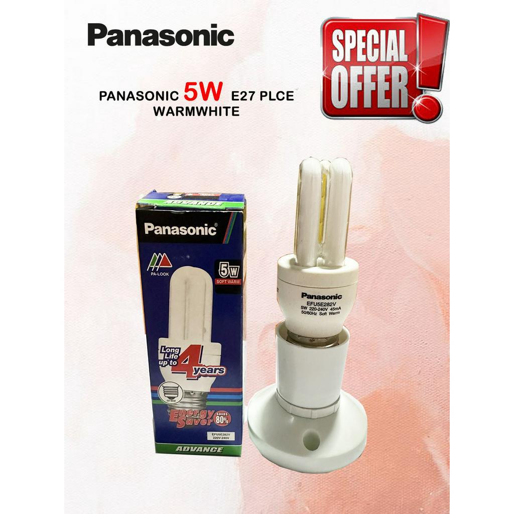 PANASONIC 5W PLCE BULB WARMWHITE | Shopee Malaysia