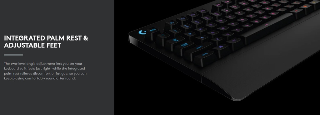 LOGITECH G213 PRODIGY RGB WIRED GAMING KEYBOARD DEDICATED MEDIA ...