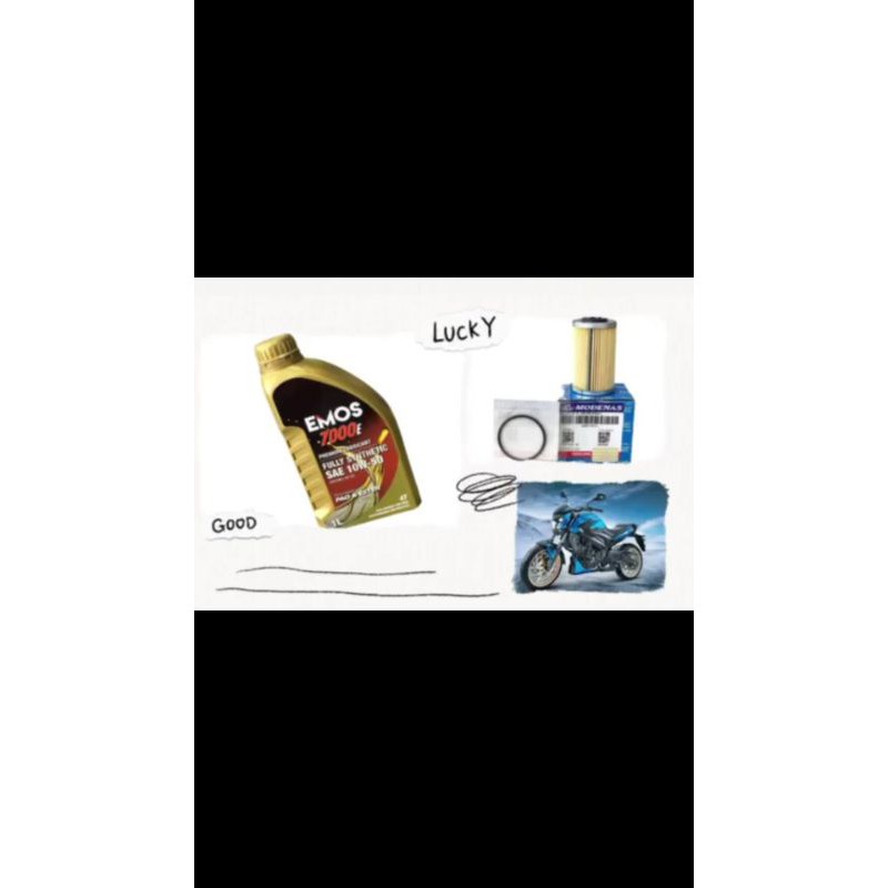 MODENAS EMOS Engine oil 7000E Fully Synthetic 10W-50 BAJAJ DOMINAR 400 ...