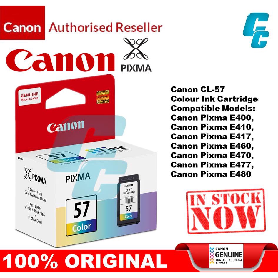 CANON CL-57 CL-57S COLOUR INK CARTRIDGE CL57 E400/E410/E460/E470/E480 ...
