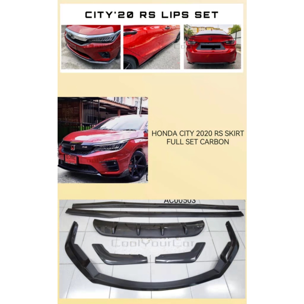 🔥READY STOCK🔥HONDA CITY 2020 RS DIFFUSER LIP FULL SET | Shopee Malaysia