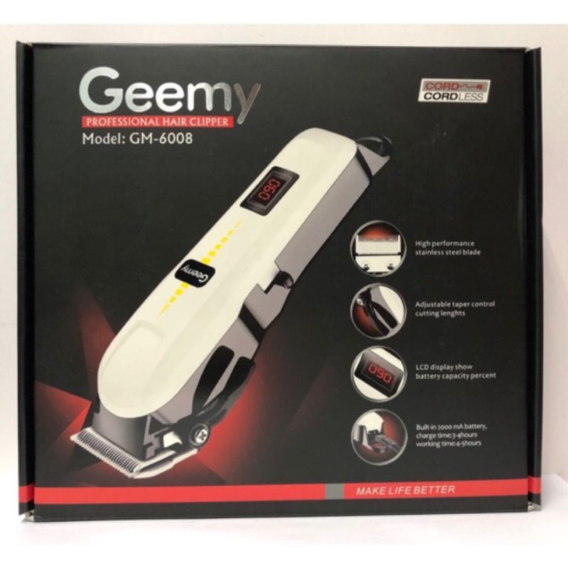 Geemy GM-6008 original Professional Hair Clipper | Shopee Malaysia