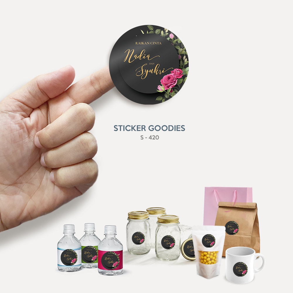 5cm Sticker Kahwin 100pcs / Wedding Sticker / Label Sticker / Doorgift ...