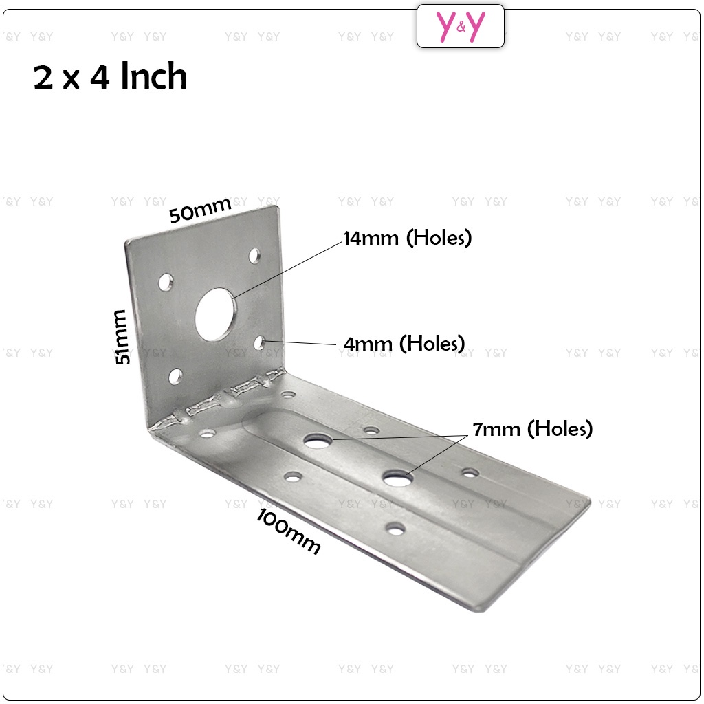 Y&Y Eco 2 / 3 / 4 Inch Roofing L Bracket / Corner Joint Brace / Besi L ...