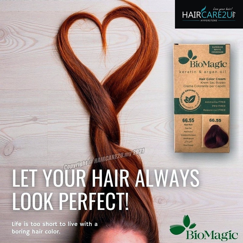 BioMagic Keratin & Argan Oil Hair Color Cream | Shopee Malaysia