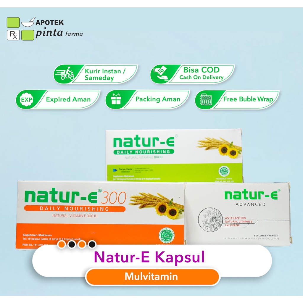 Vitamin Natur E Capsules All Variant | Shopee Malaysia