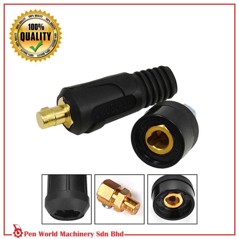 MIG / TIG Quick Connector Welding Cable Dinse Plug Adaptor / Welding ...