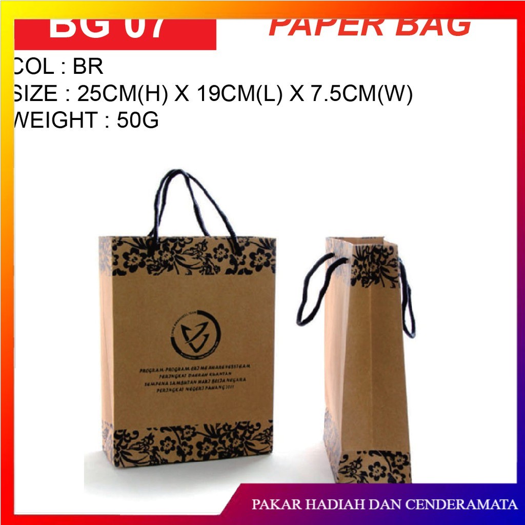 PAPER BAG / BG07 / Doorgift / Souvenir / Gifts / Event / Hadiah ...