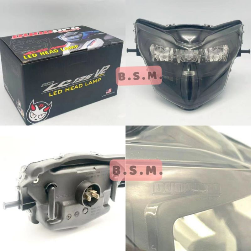 LC135 V2-V7 HEAD LAMP LED HEAD LAMP LIGHT { DYNO PRO } | Shopee Malaysia