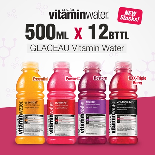 12x【Glaceau Vitamin Water 500ml】Full of Vitamin | Shopee Malaysia