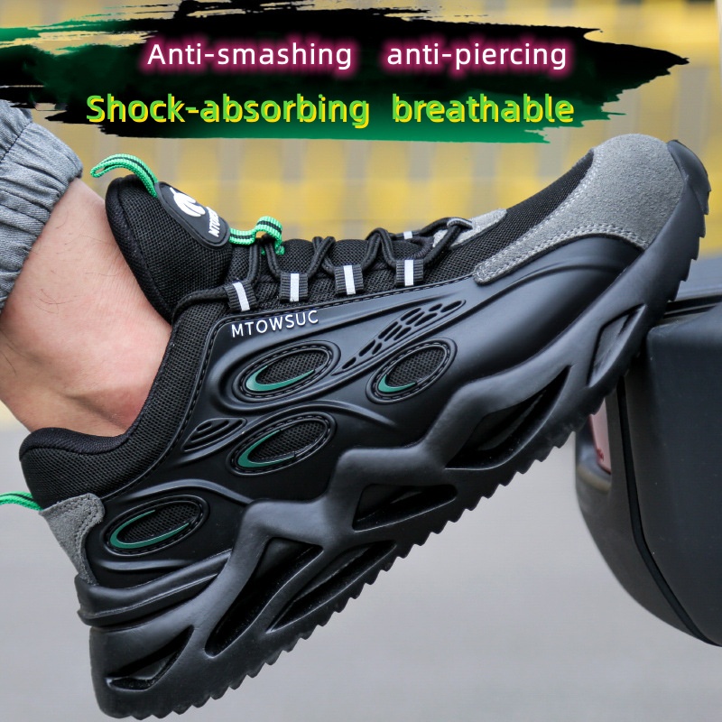 Ultra-lightweight Safety Shoes Men's Steel Toe-toe Anti-smashing Anti ...