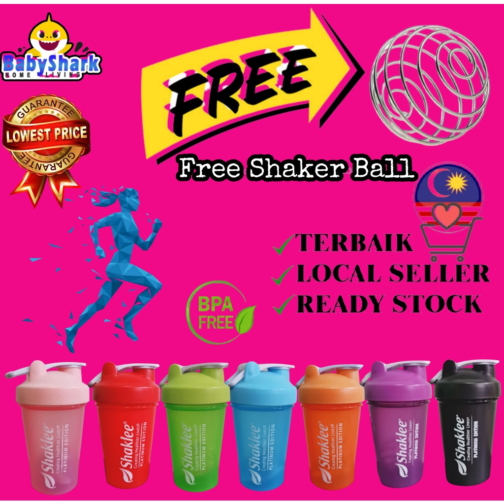 Platinum Shaker Shaklee 400ml Free Spring Ball Ready Stock | Shopee ...
