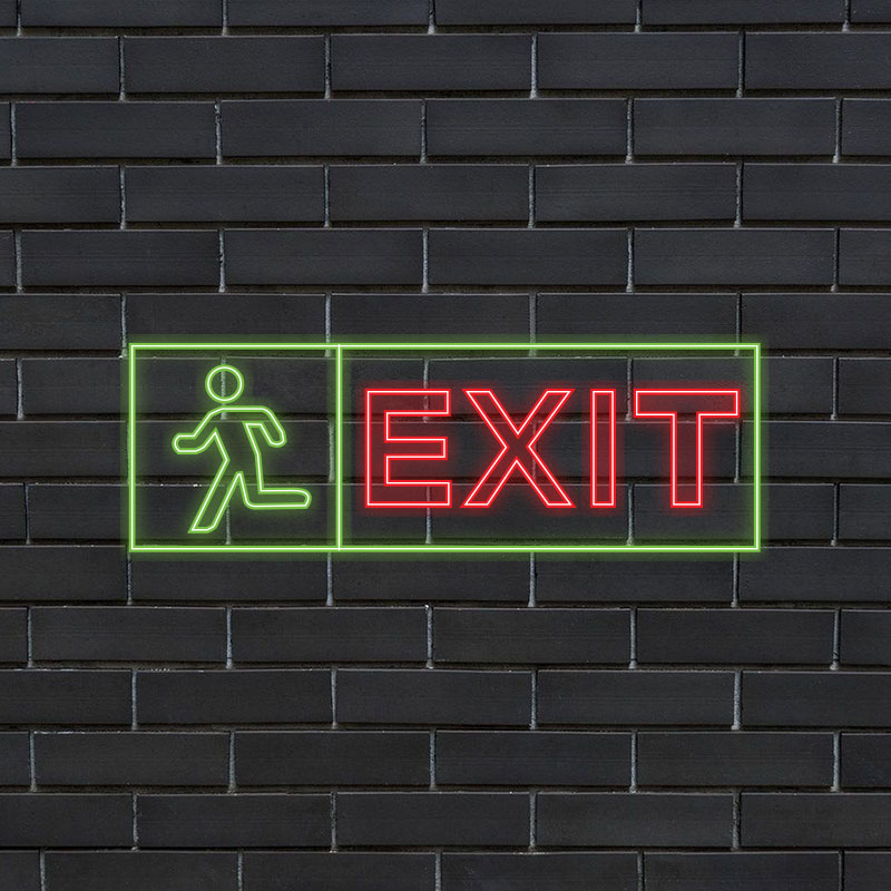 Plug & Play Neon Sign - EXIT SIGN | Shopee Malaysia