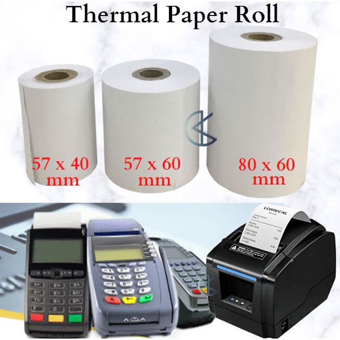 Thermal Receipt Paper Roll / Printer Bill / Business Rolls / Cashier ...