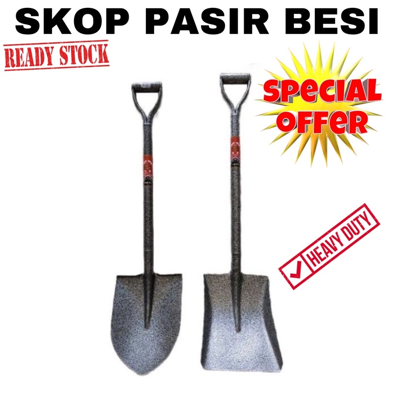 🔥KUALITI PADU🔥FULL METAL - SKOP BESI TUKANG CEDOK PASIR TANAH BUAT ...