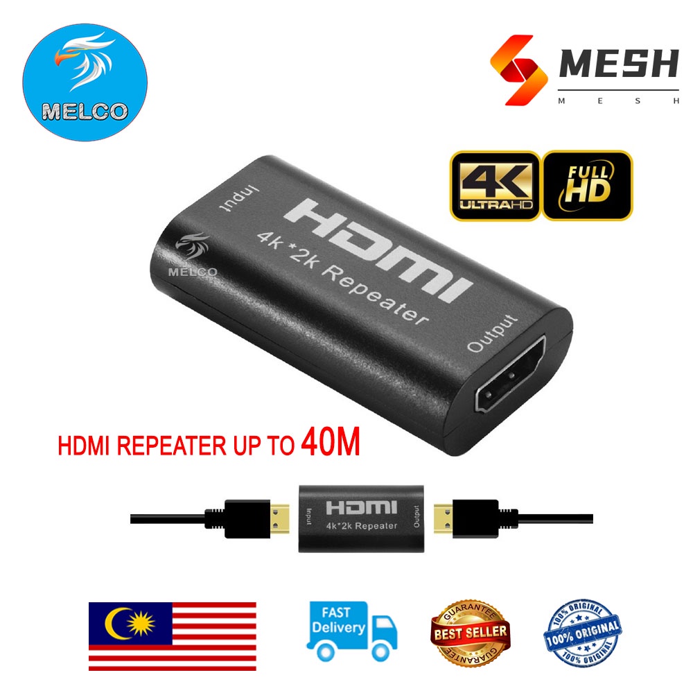 HDMI Female to Female Repeater Extender Adapter | 4K UHD @ 60Hz Joint ...