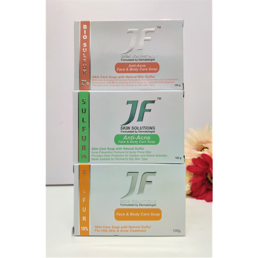 JF SULFUR SKIN SOLUTION FACE & BODY SOAP (2%/5%/10%) 100G | Shopee Malaysia