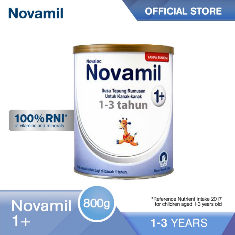 NOVAMIL 1+ GROWING UP MILK 800GM | Shopee Malaysia
