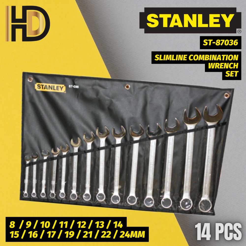 STANLEY 14 Pcs Combination Wrench Set / STANLEY 87-036 14 Pcs ...