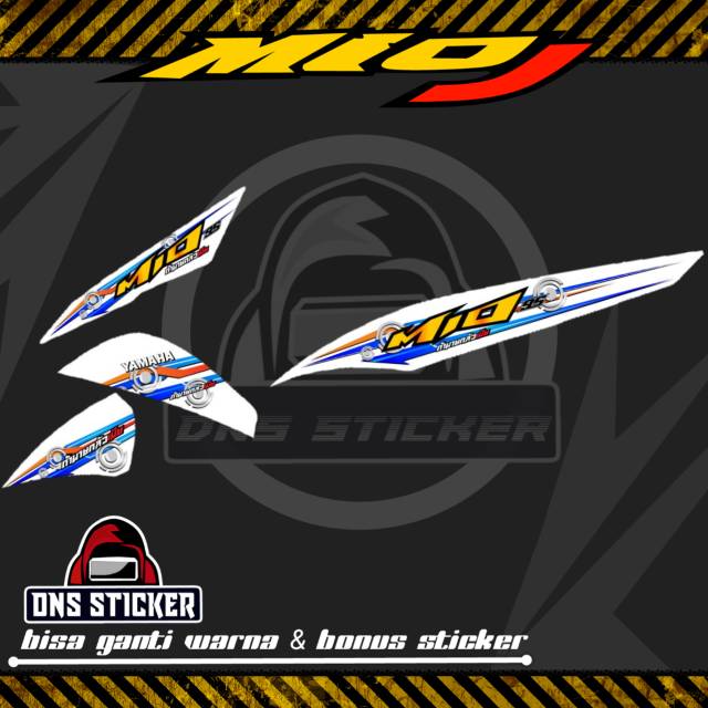 Mio j transparent Striping with blue graphics | Shopee Malaysia