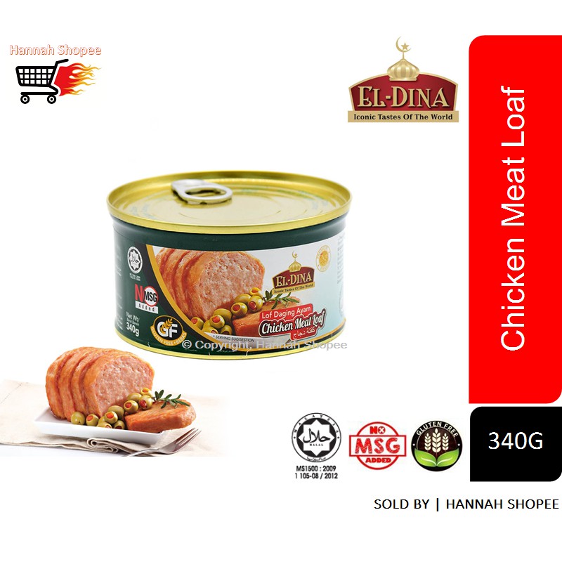 EL-DINA Chicken Meat Loaf｜Lof Daging Ayam 340g | Shopee Malaysia