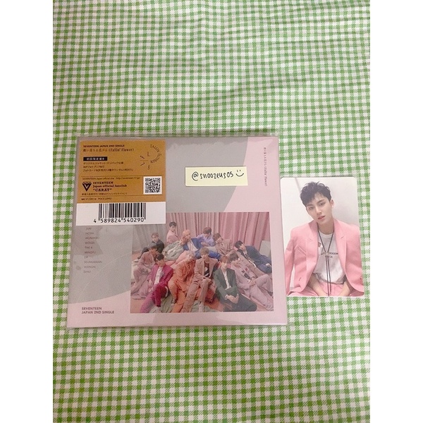 SEVENTEEN japan 2nd single album fallin flower mingyu photocard ...