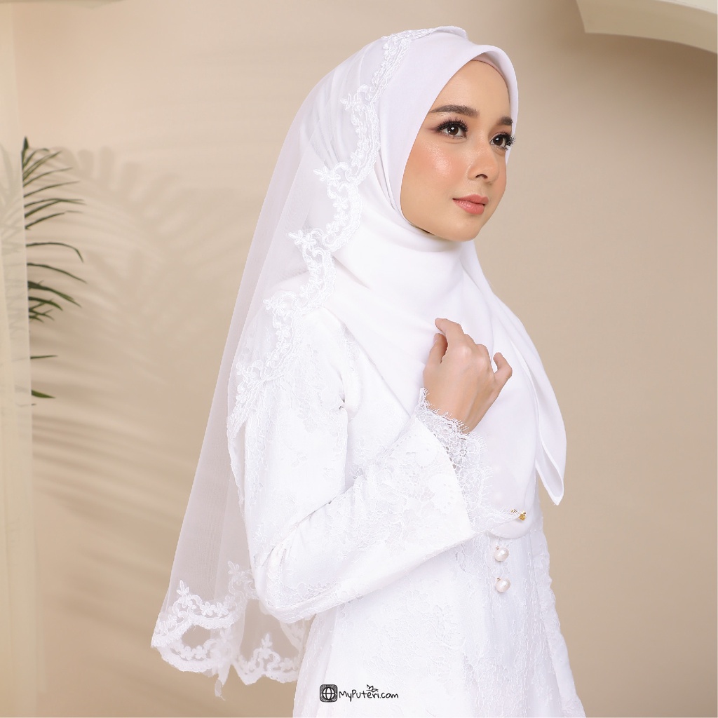 [ELENA VEIL] Bridal Veil, Veil Nikah, Bride Veil, Veil Minimalist, Veil ...