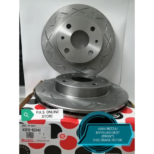 Perodua Myvi Lagi Best,Axia,Bezza Performance Disc Rotor Slotted ...