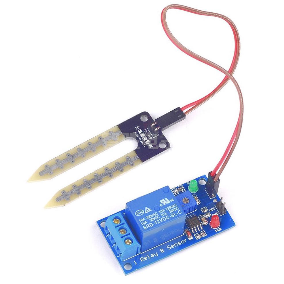 12V Soil Moisture Sensor Relay Control Module Below Humidity Start ...