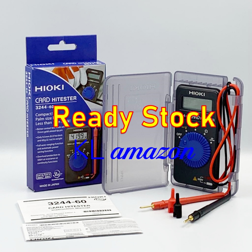 (FAST DELIVERY!!!) HIOKI 3244-60 Pocket Digital Multimeter l Free Gift l 12 Month Warranty ...