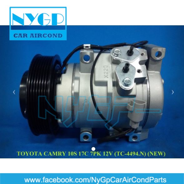 TOYOTA CAMRY 10S 17C 7PK 12V (NEW) COMPRESSOR TC-4494.N NYGP | Shopee ...