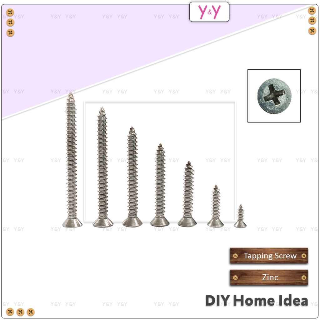 Y&Y Eco Stainless Steel SUS304 CSK Self Tapping Screw / Flat Head ...
