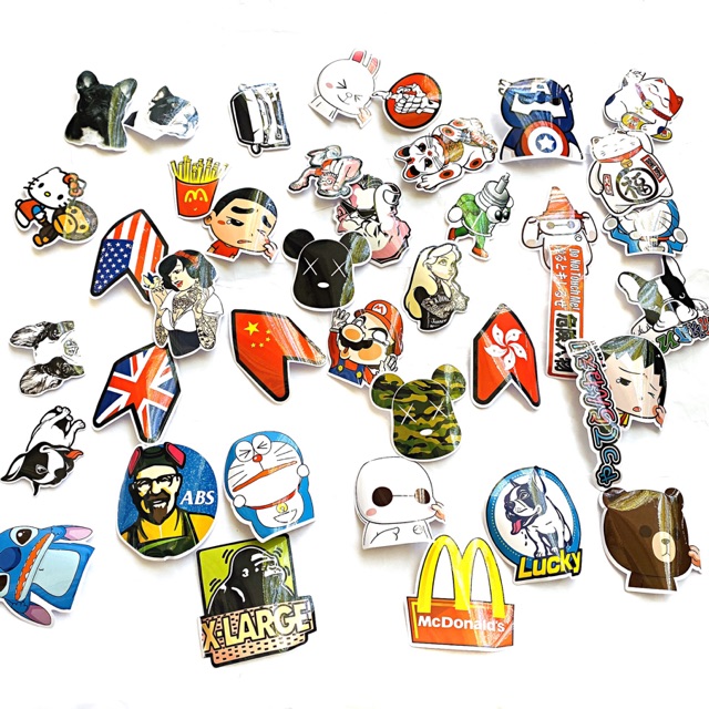 [ Poin ] [ Model 9 ] SMALL LOGO STICKER FOR ALL MOTORCYCLE POSITIONS ...