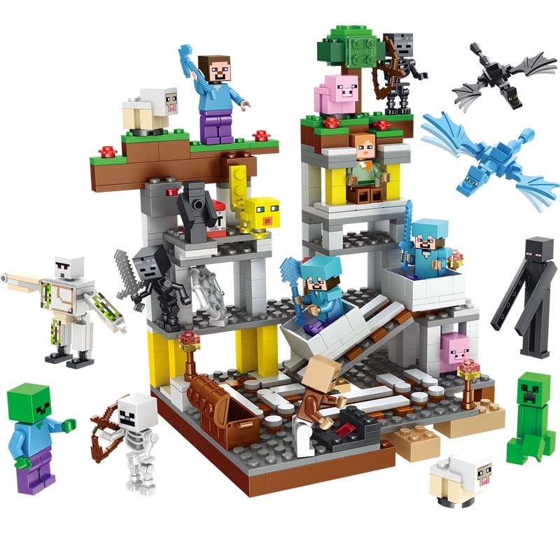 Minecraft Series Mine Set Model Building Blocks children Bricks ...