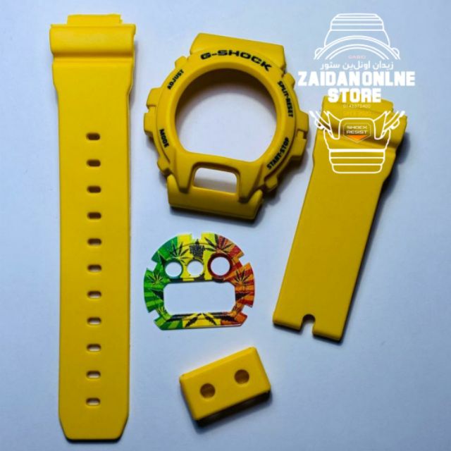 🔥Tali Jam/BnB DW6900 Solid Yellow Anniversary Rasta🔥 | Shopee Malaysia