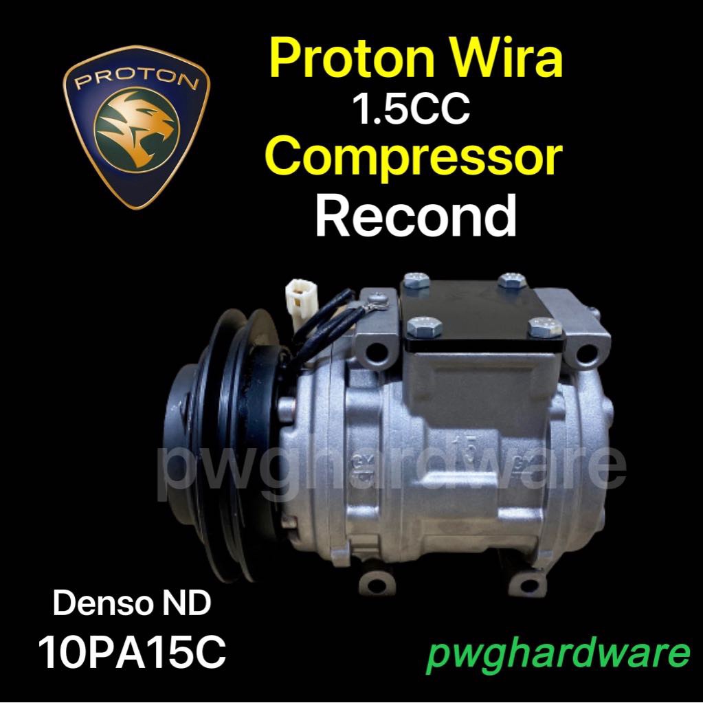 Recond Denso AirCond Compressor Proton Wira 1.5cc 10PA15C / ND Proton ...