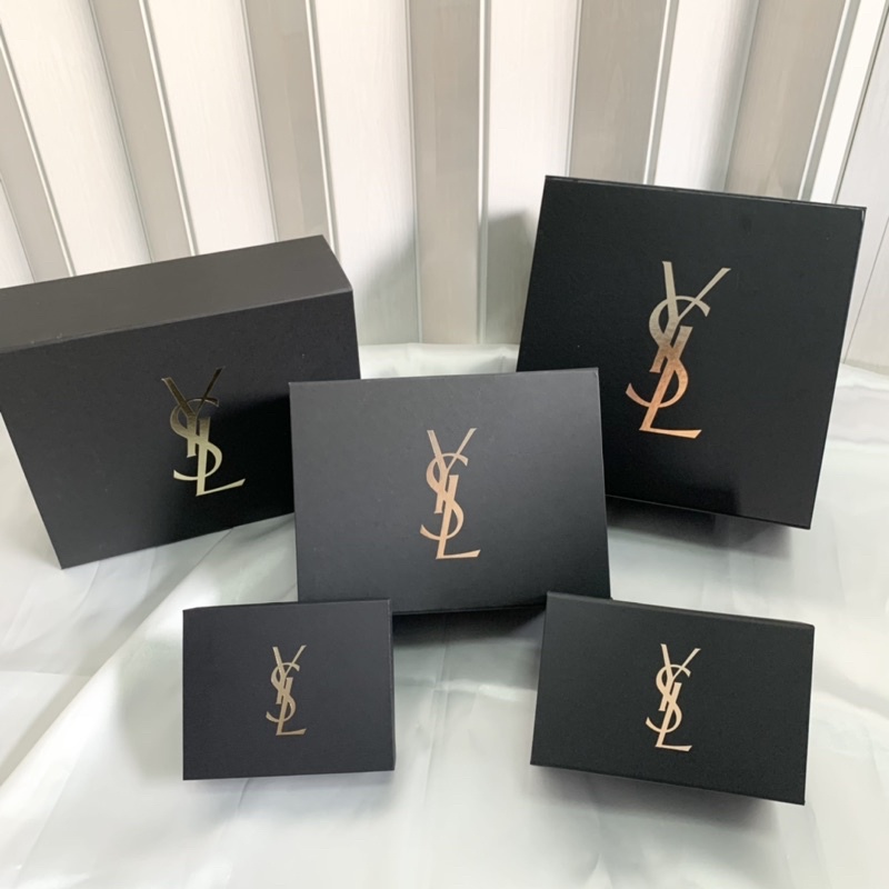 Authentic YSL Box Black Gold Logo Paper | Shopee Malaysia