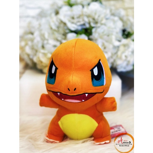 Pokemon Big Round Plush Scary Face Charmander Official Bandai Banpresto ...
