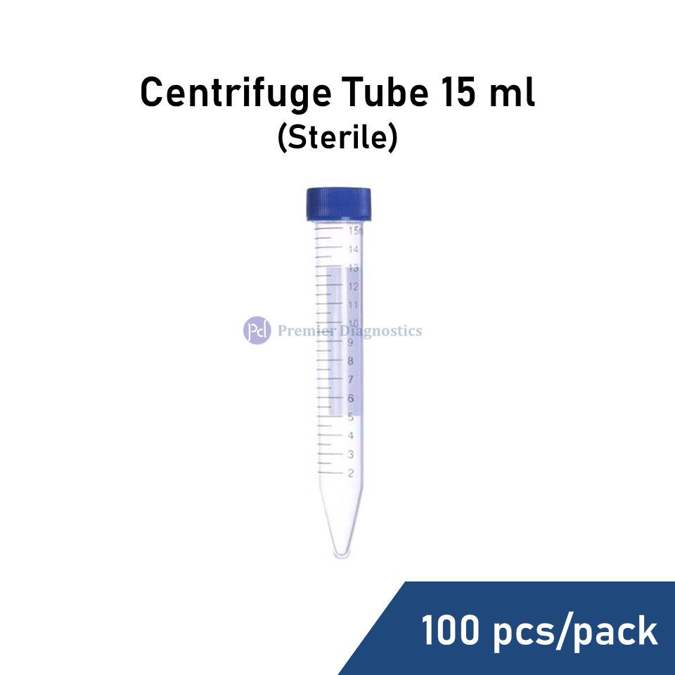 Sterile Centrifuge Tube 15ml 100 pcs/pack Plastic Conical Falcon PP ...