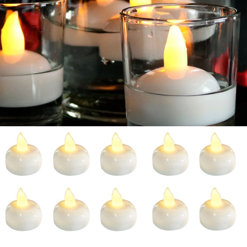 1Pc Flameless Floating Tealights Battery Operated LED Smokeless Candles ...