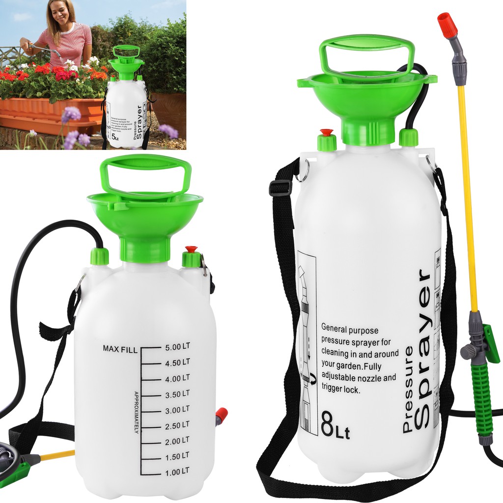 5L / 8L GARDEN PUMP PRESSURE SPRAYER RACUN PUMP (RANDOM COLOUR) SPRAYER ...