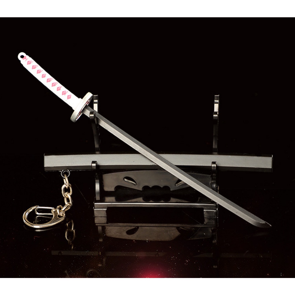 Demon Slayer keychain sword charm cosplay tanjiro rengoku zenitsu giyu ...