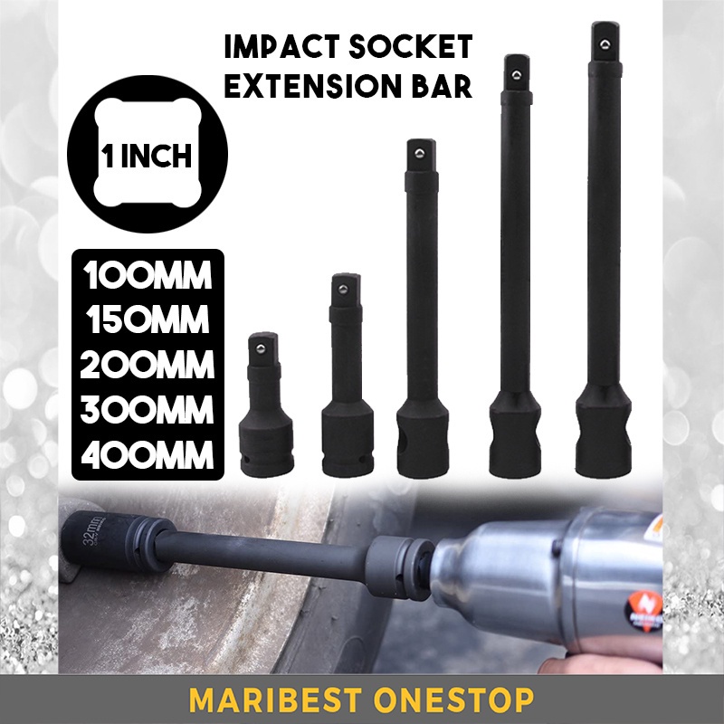 1 INCH IMPACT SOCKET EXTENSION BAR 100MM 150MM 200MM 3000MM 400MM HEAVY ...