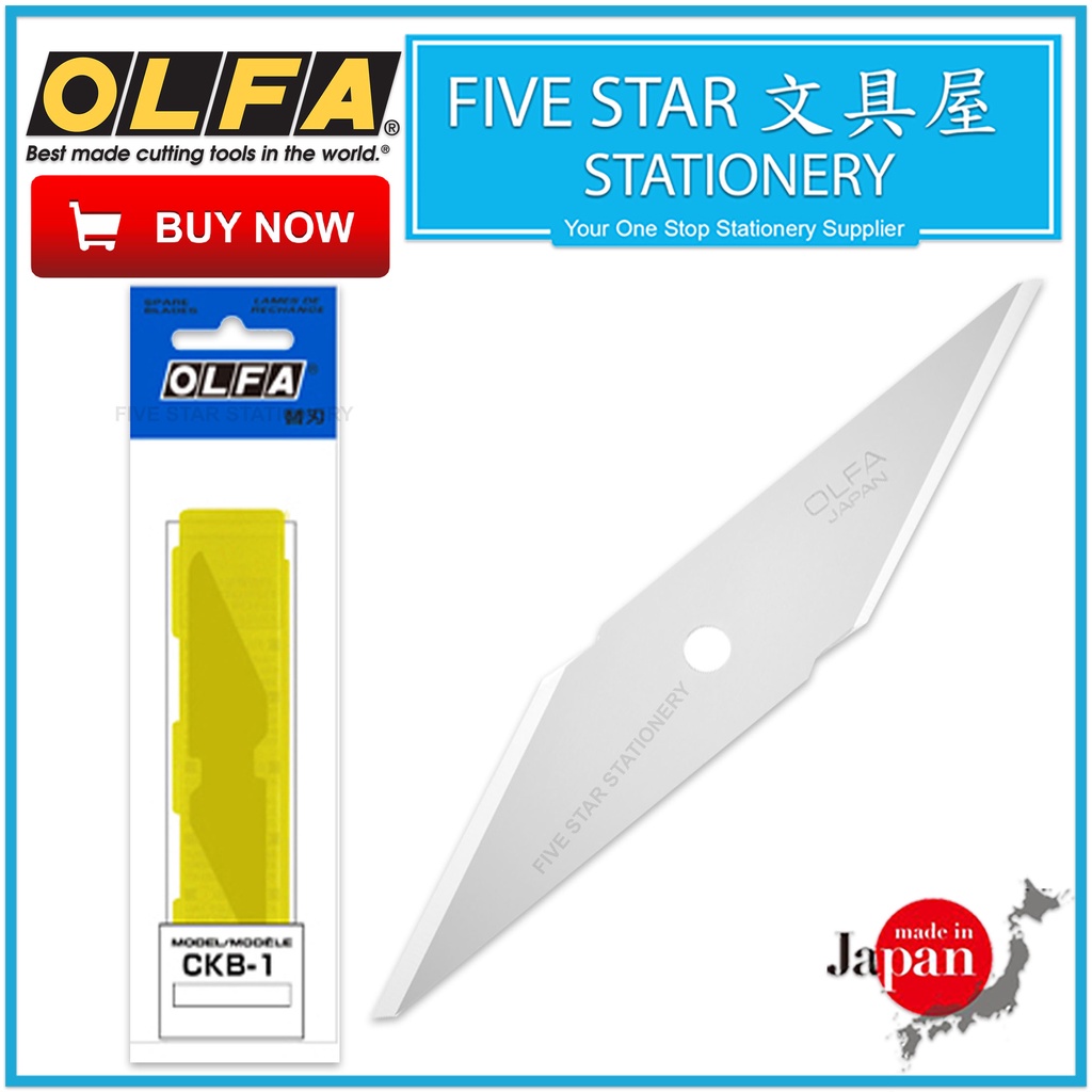 OLFA CKB-1 Standard Blade for CK-1 Replacement Blade Wood Carving Pisau Mata Tajam Olfa Malaysia ...